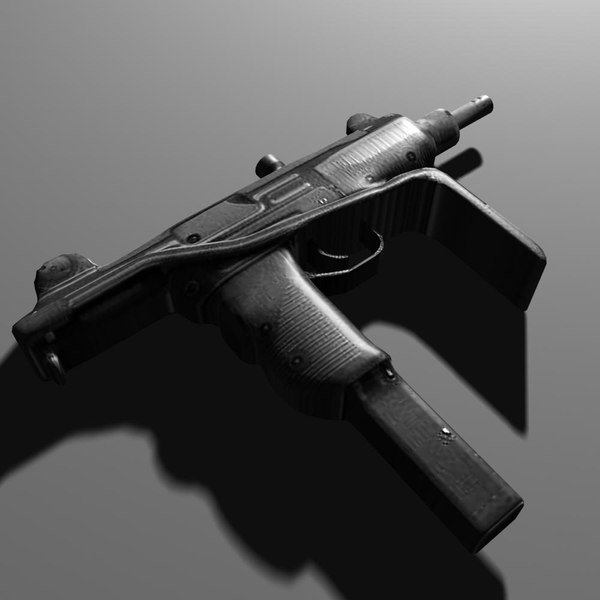 3d model mini uzi