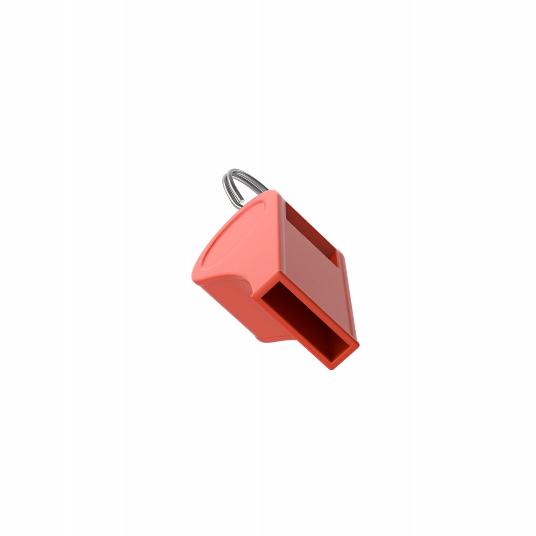 3D Model Red Whistle - TurboSquid 1981534