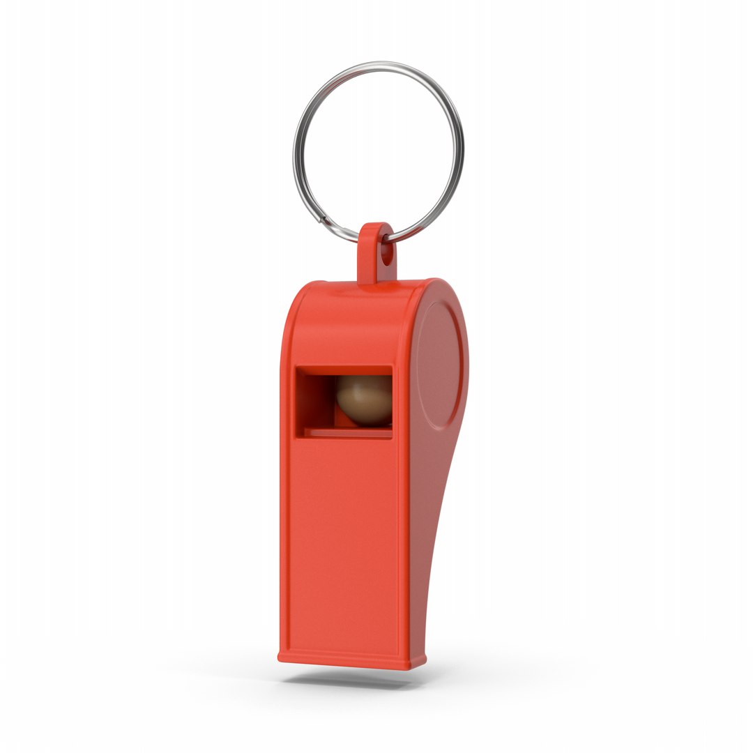 3D Model Red Whistle - TurboSquid 1981534