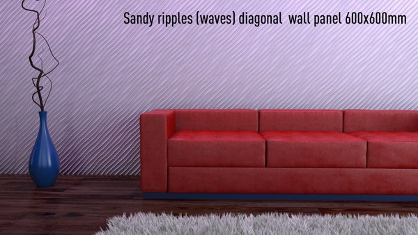 Wall panel sandy ripples 3D model - TurboSquid 1422771