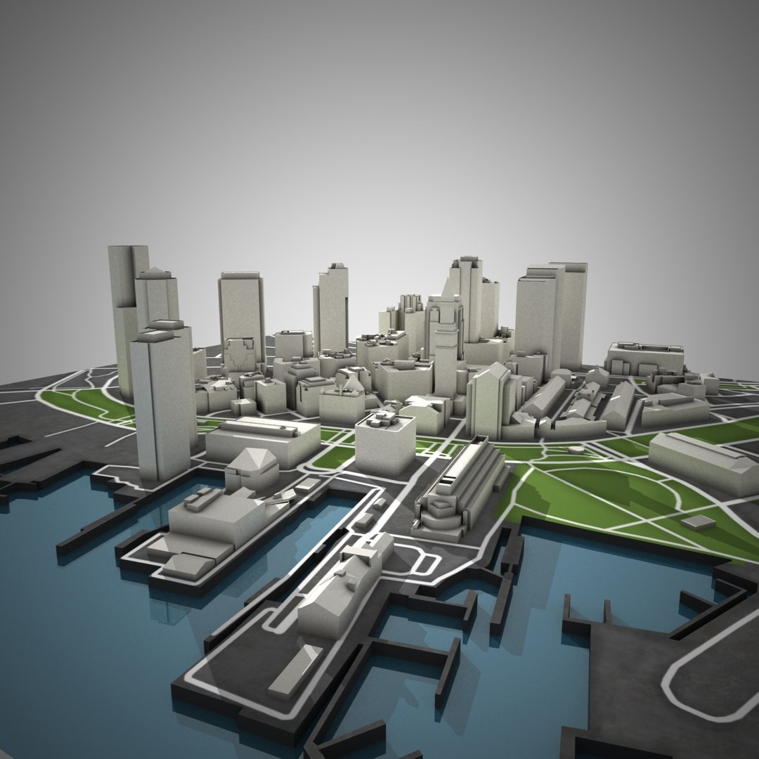 3d Model Boston City