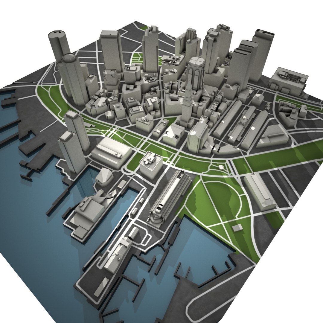 3d Model Boston City