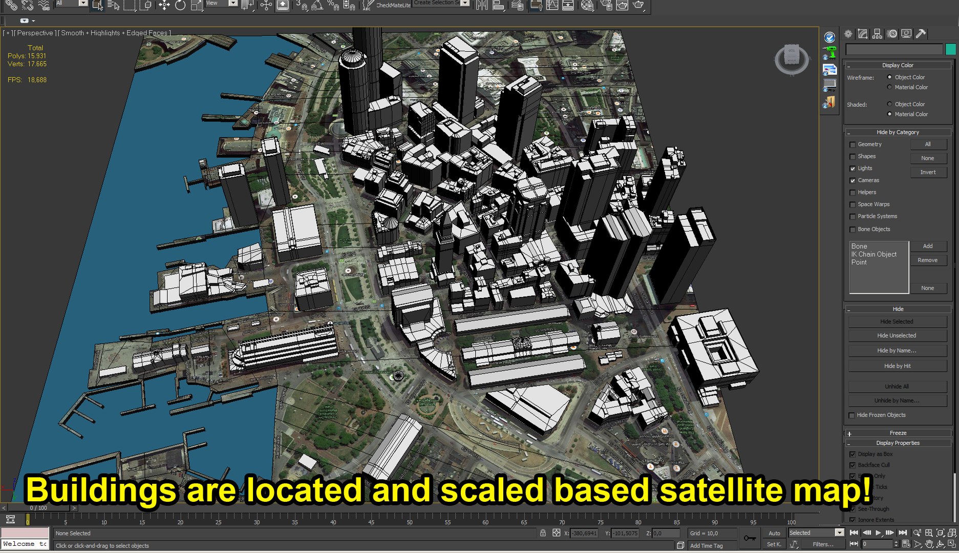 3d Model Boston City