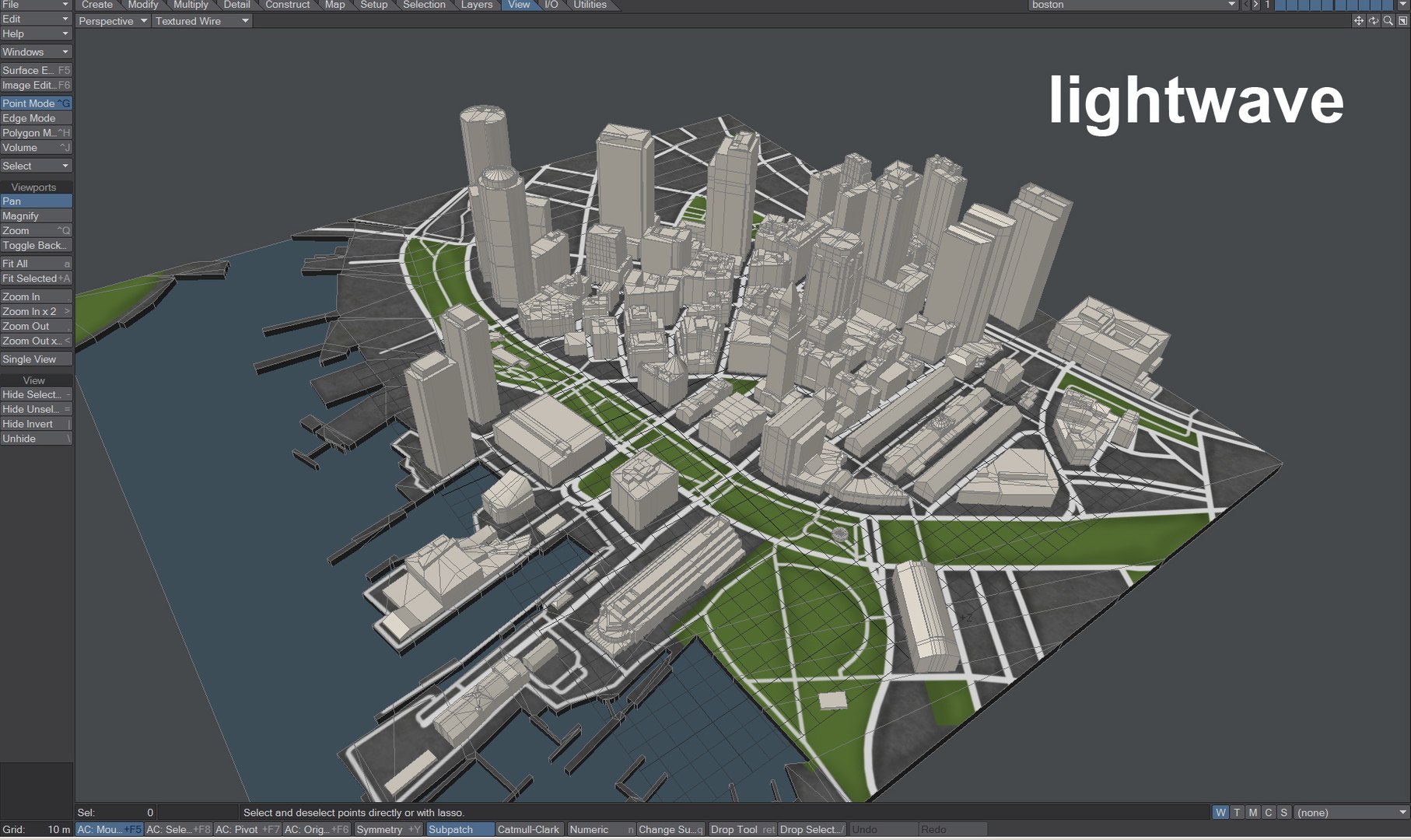 3d Model Boston City