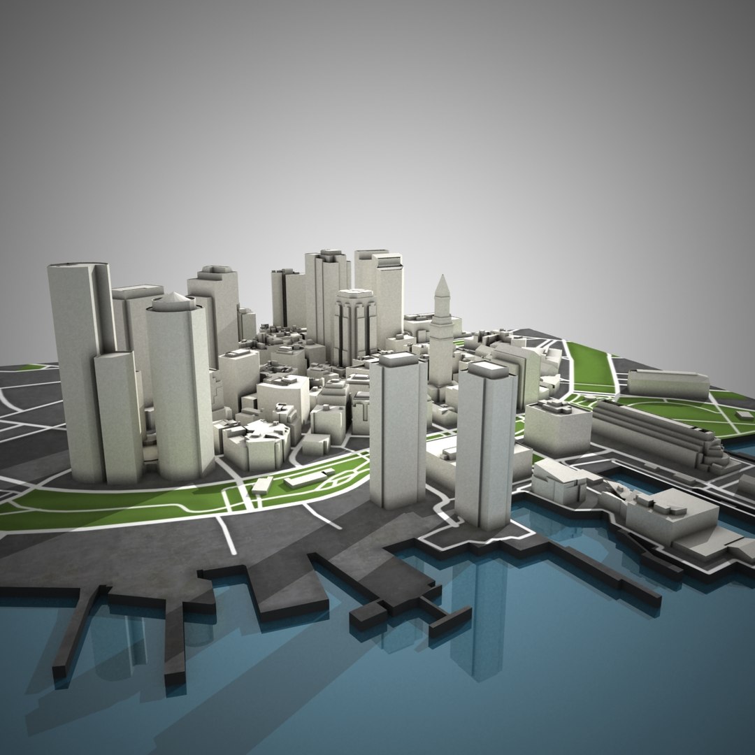 3d Model Boston City