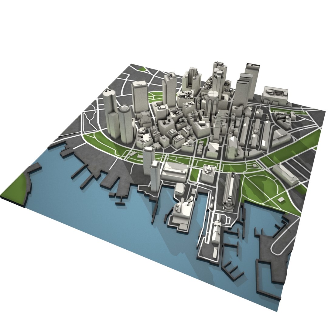 3d Model Boston City