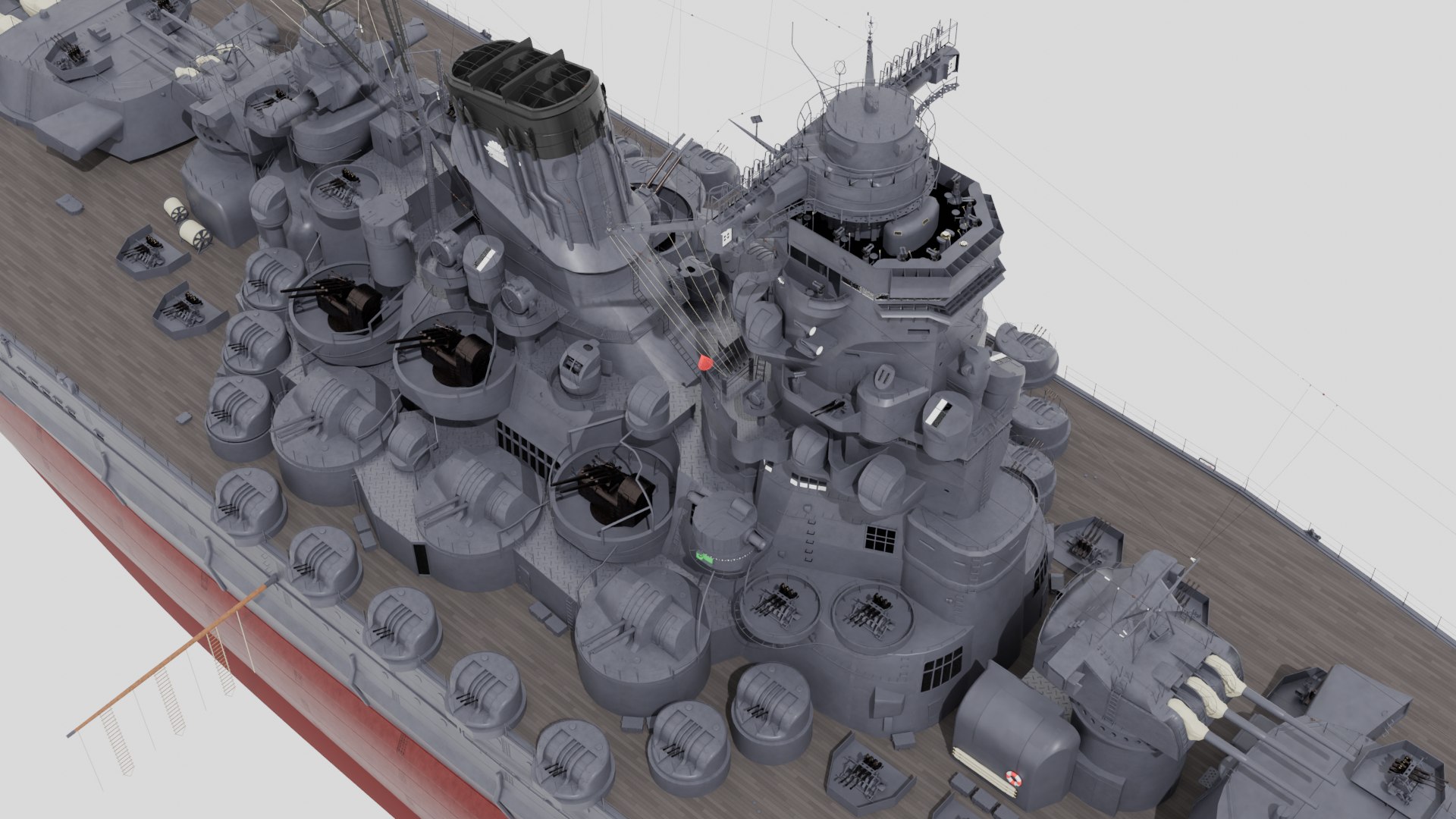 IJN Yamato 1945 3D Model - TurboSquid 2410668