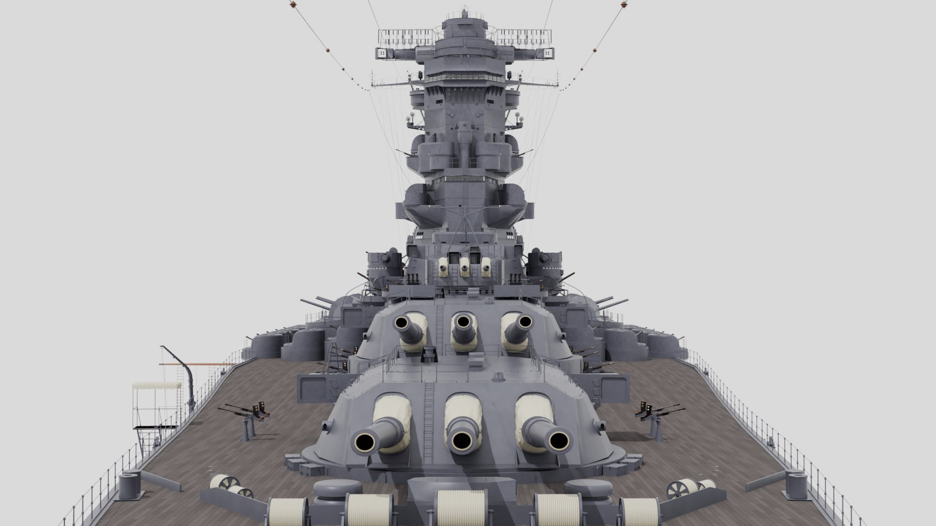 IJN Yamato 1945 3D Model - TurboSquid 2410668