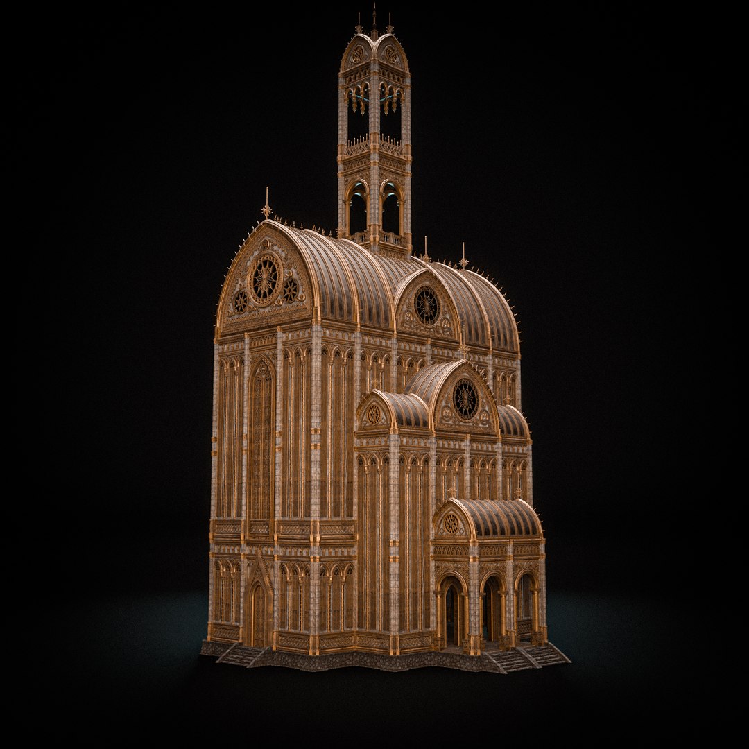 3D GOTHIC MODULAR BUILDING 1 - TurboSquid 2315000