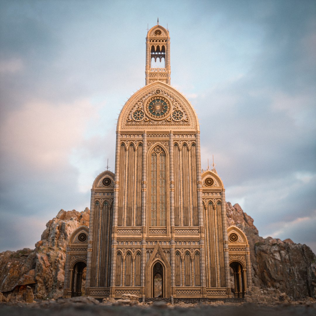 3D GOTHIC MODULAR BUILDING 1 - TurboSquid 2315000