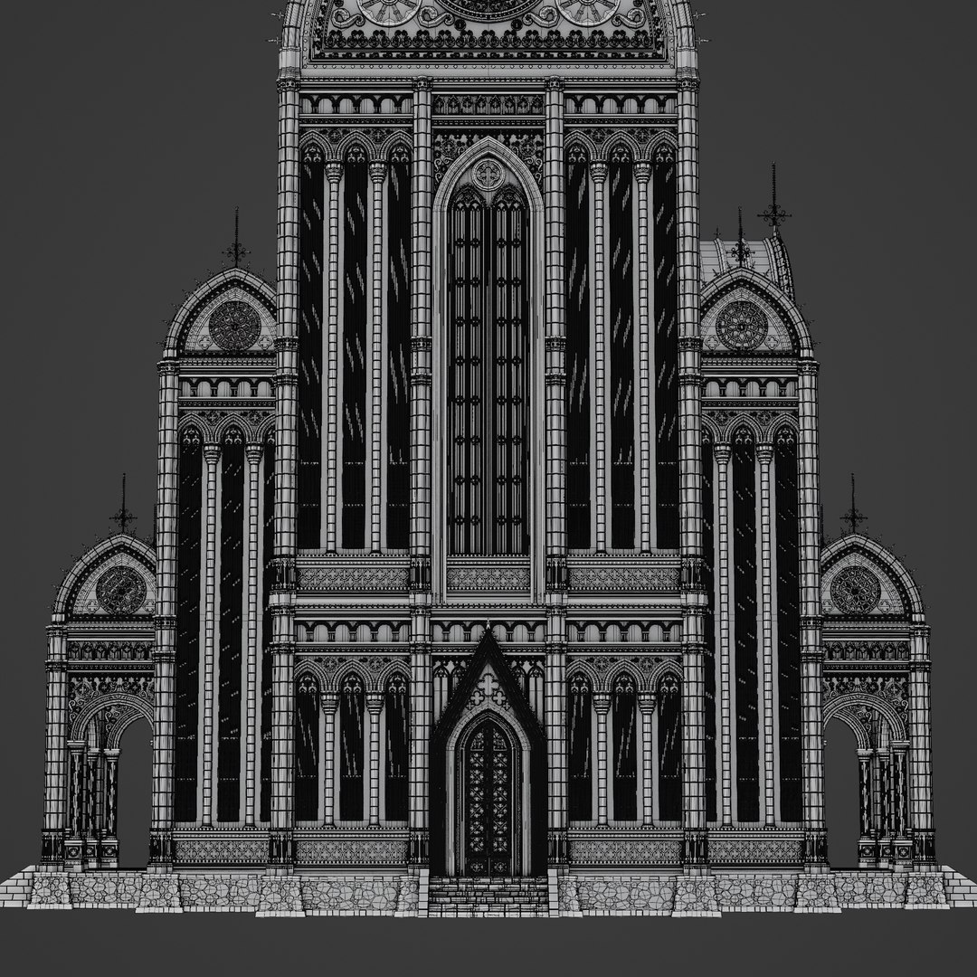 3D GOTHIC MODULAR BUILDING 1 - TurboSquid 2315000