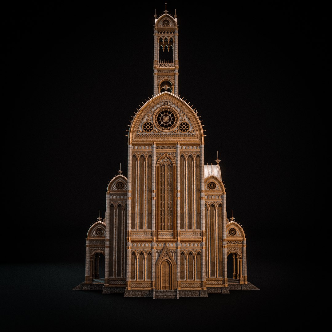 3D GOTHIC MODULAR BUILDING 1 - TurboSquid 2315000