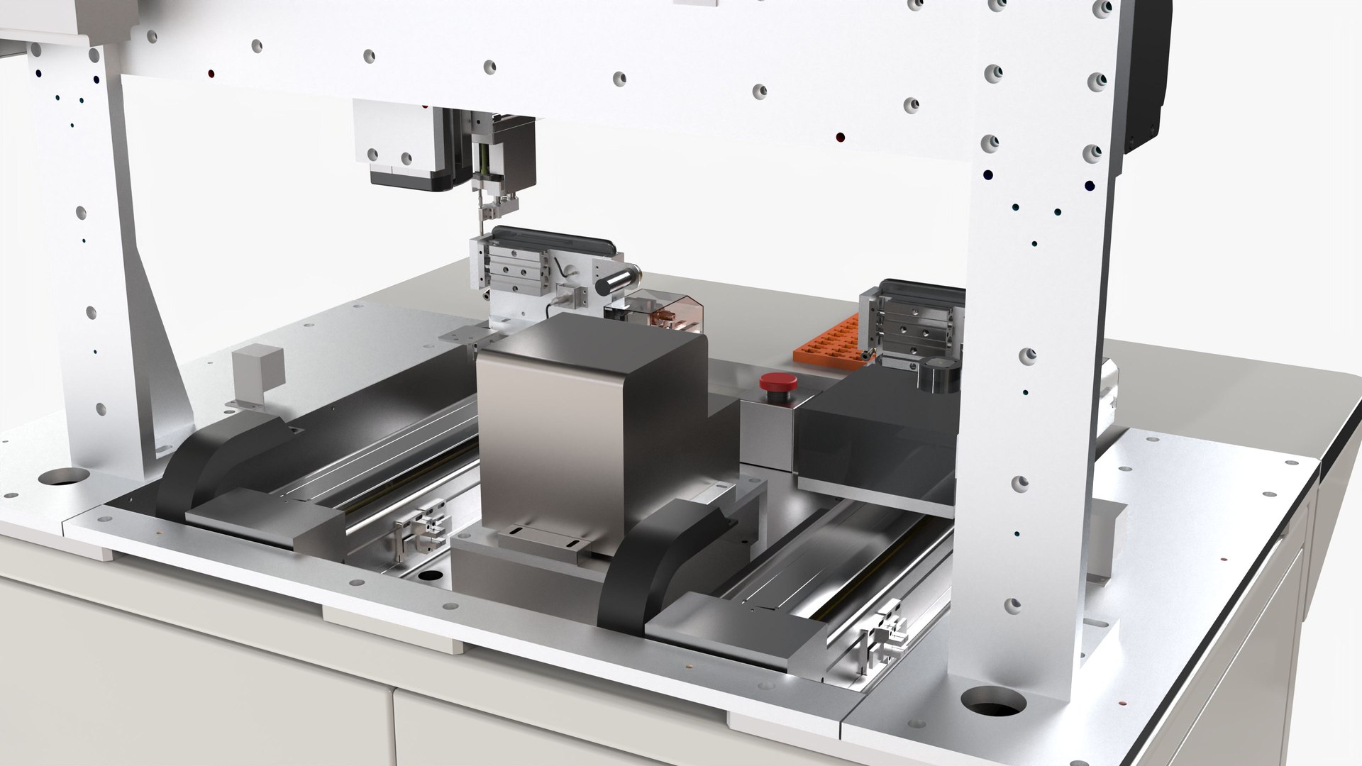 3D Automatic Double Station Mobile Phone Shell Polishing Machine Model ...