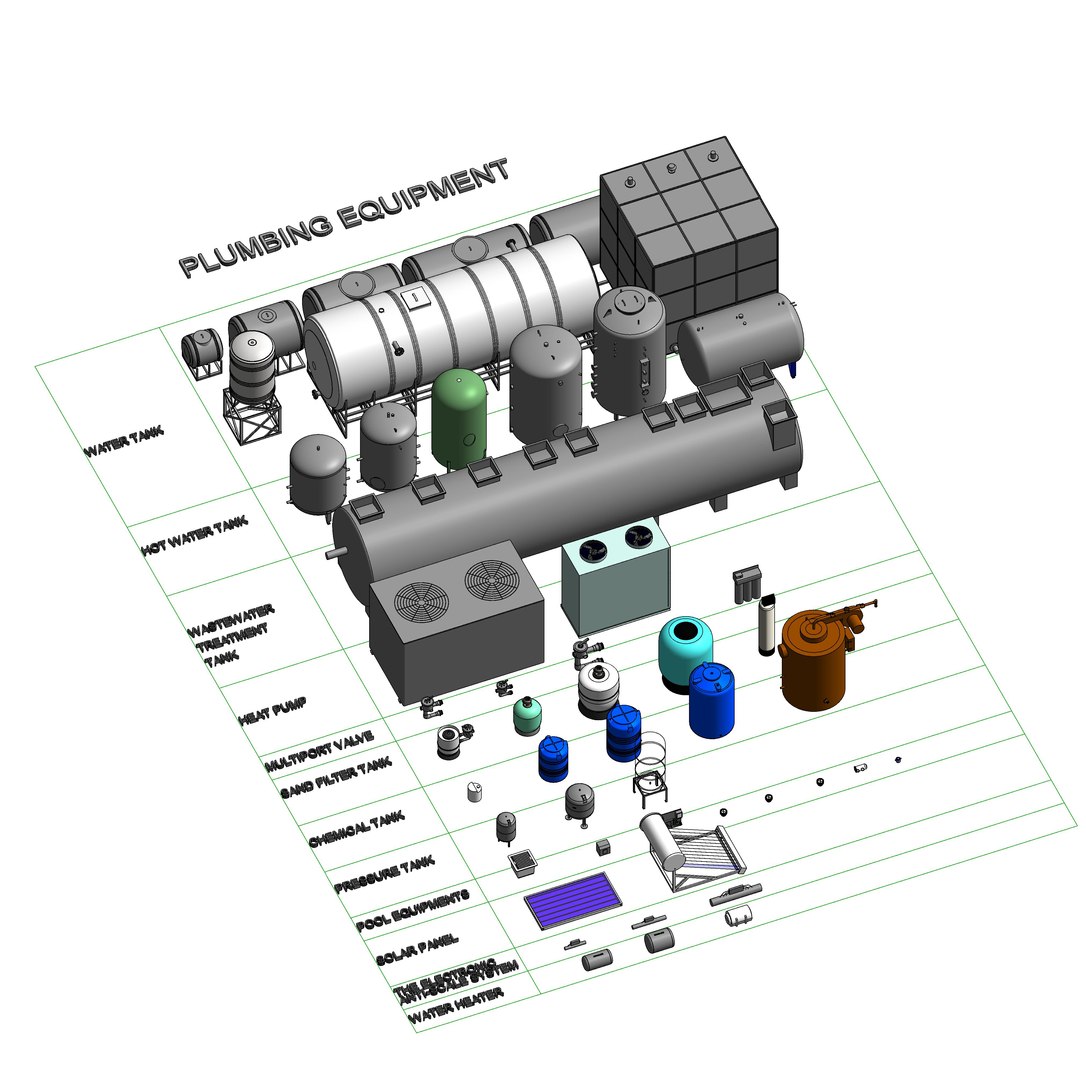 PLUMBING COLLECTION 3D Model - TurboSquid 2210107