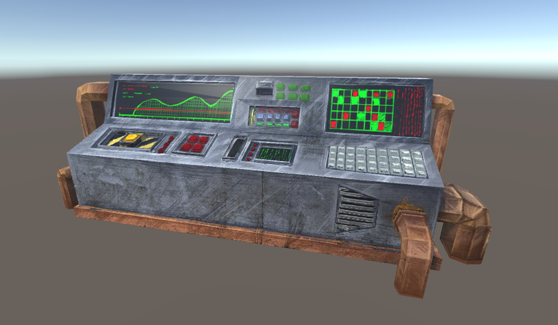 3d Retro Control Panel