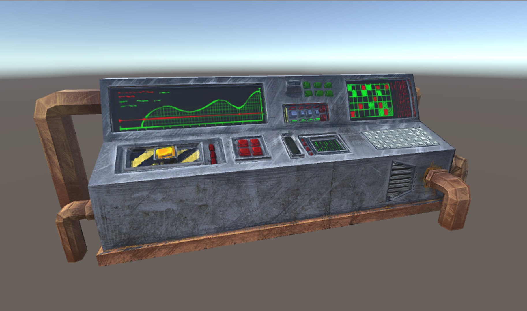 3d Retro Control Panel