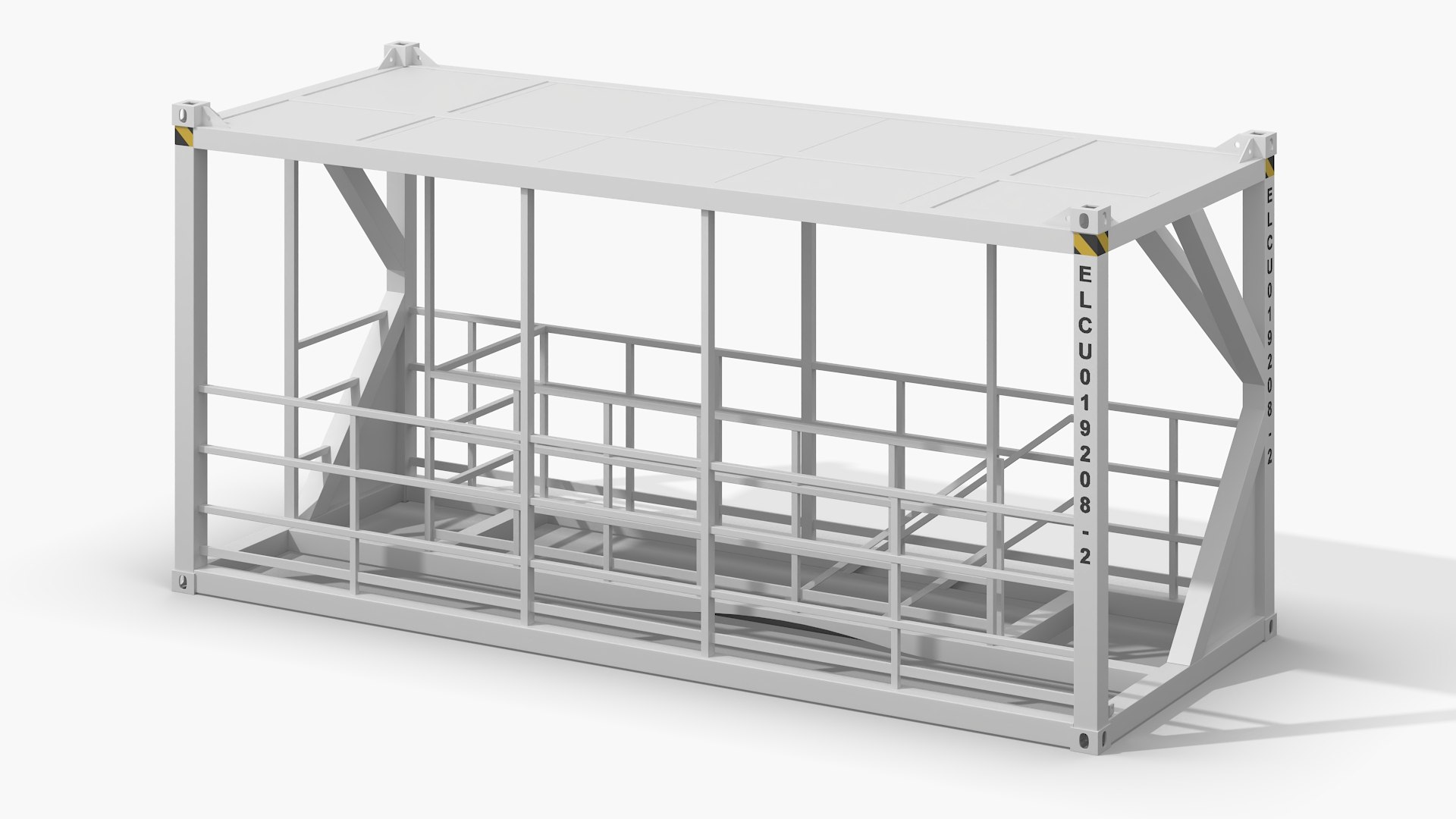 Container Walkway Platform Unit White 3D Model - TurboSquid 2433527
