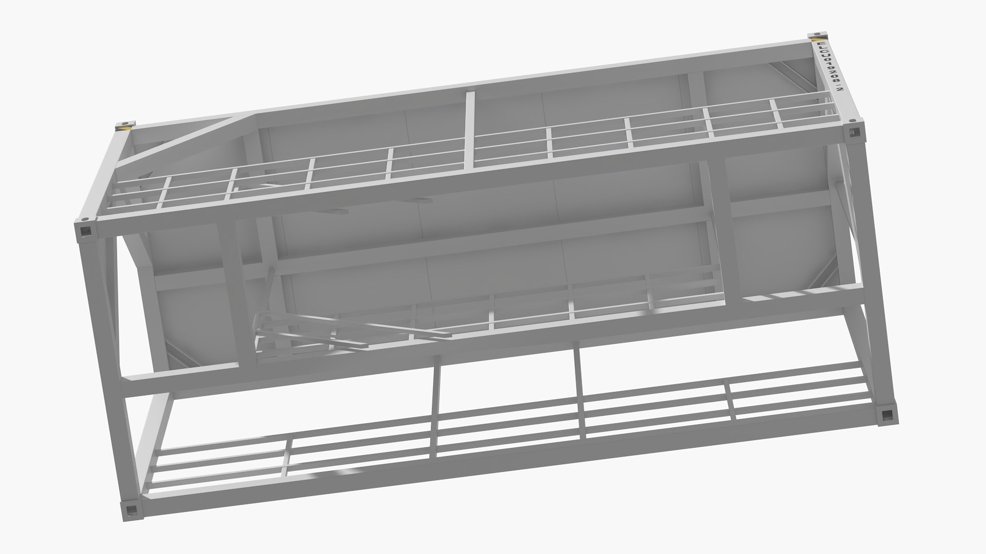 Container Walkway Platform Unit White 3D Model - TurboSquid 2433527