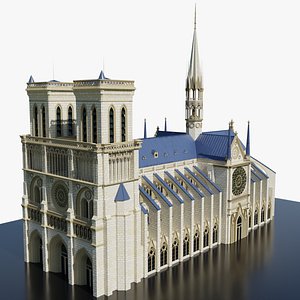 3D Notre Dame Cathedral Models - Browse & Download Formats - TurboSquid