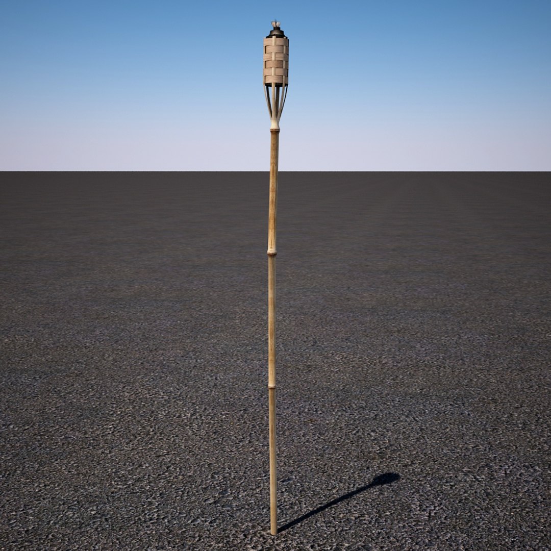 Tiki Yard Torch 3d Model