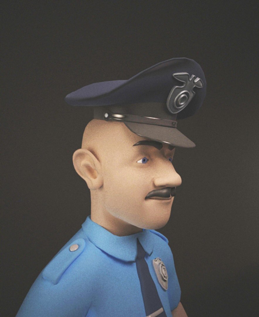 3d Character Man Policeman