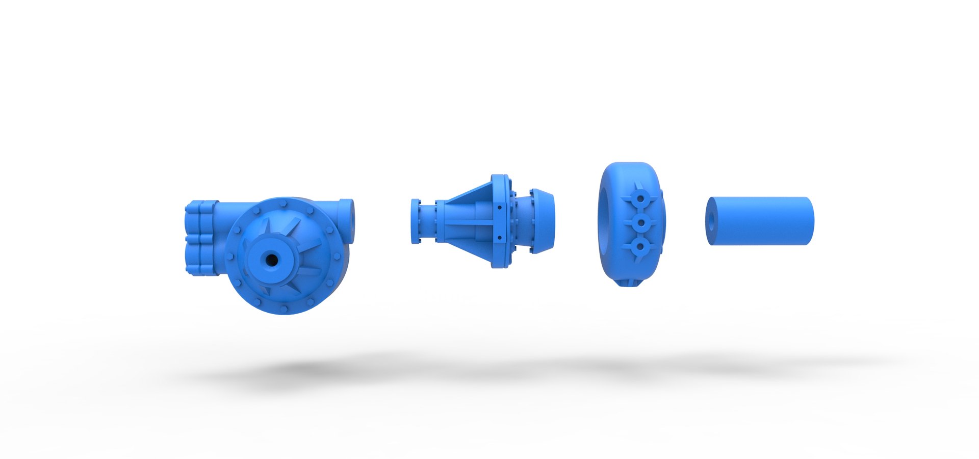 3D Diecast Turbo drag axle Scale 1 to 25 - TurboSquid 2133021