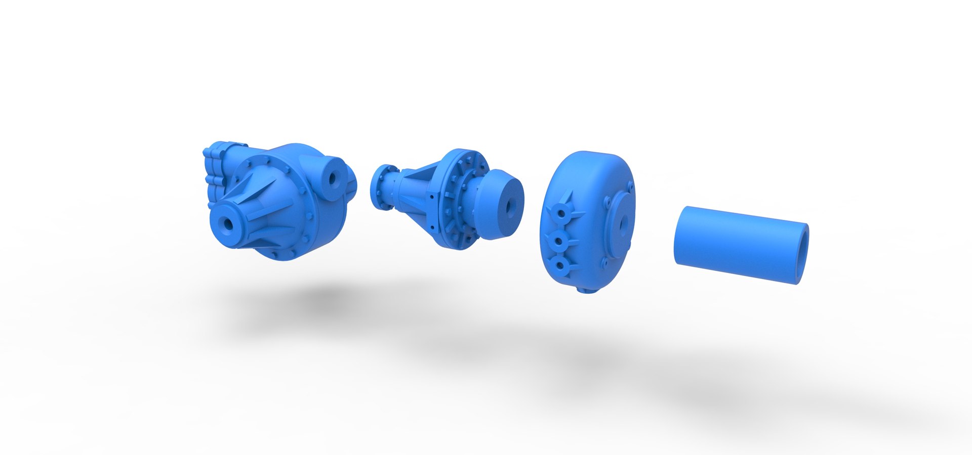 3D Diecast Turbo drag axle Scale 1 to 25 - TurboSquid 2133021