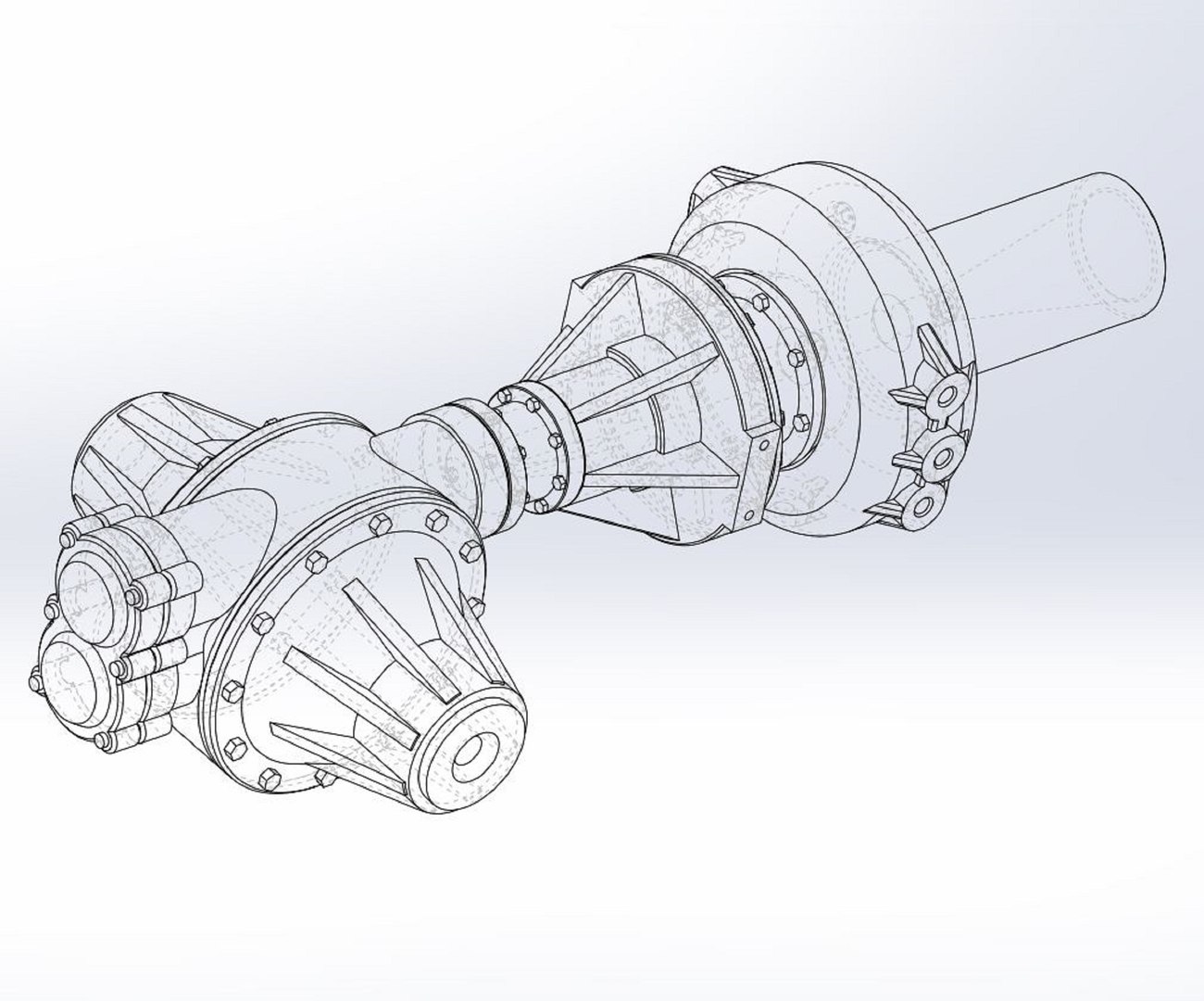 3D Diecast Turbo drag axle Scale 1 to 25 - TurboSquid 2133021