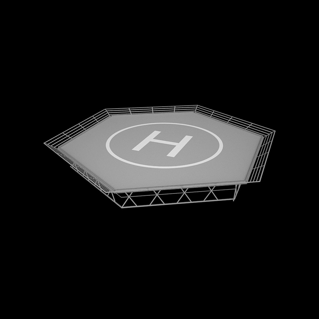 3d helipad model