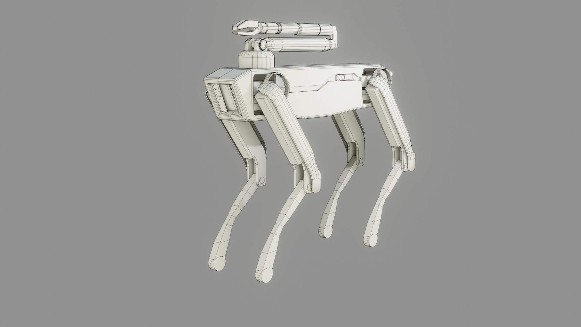 Robotic Dog With Arm - Low Poly PBR- Game Ready 3D - TurboSquid 1850077