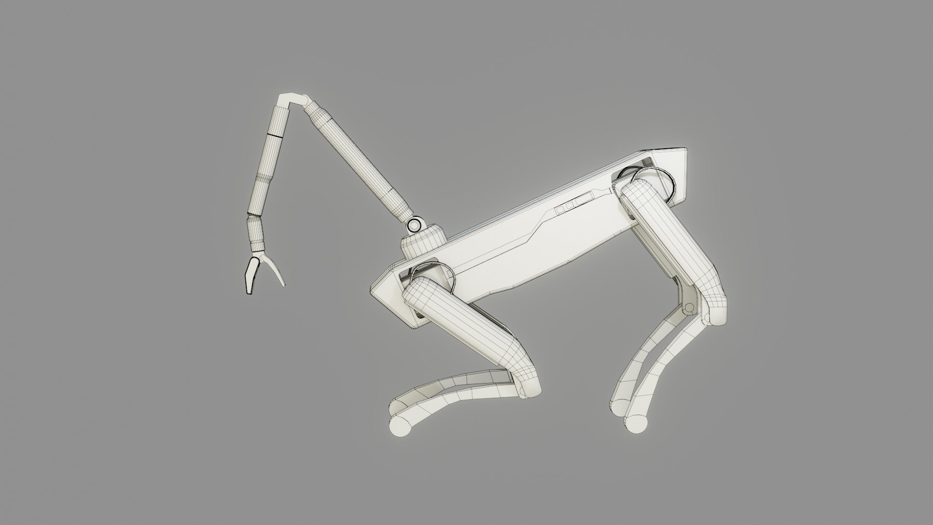 Robotic Dog With Arm - Low Poly PBR- Game Ready 3D - TurboSquid 1850077