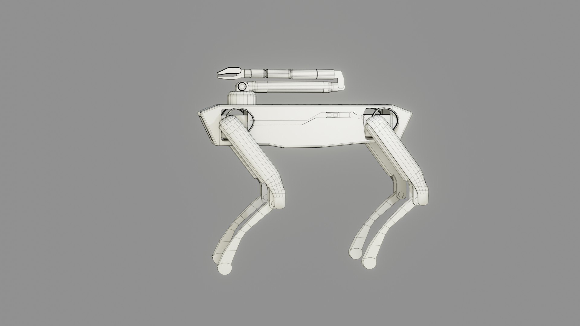 Robotic Dog With Arm - Low Poly PBR- Game Ready 3D - TurboSquid 1850077