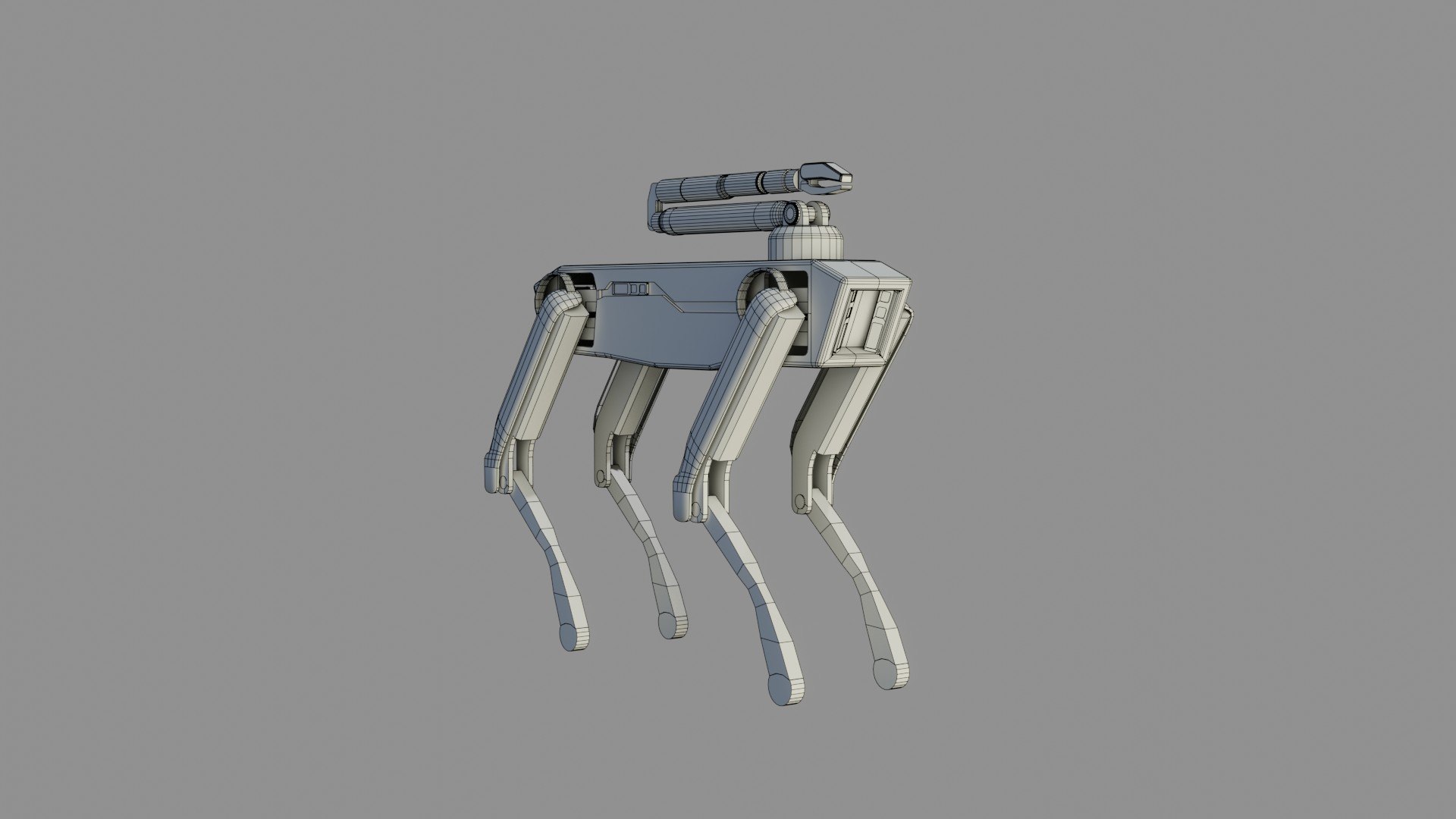Robotic Dog With Arm - Low Poly PBR- Game Ready 3D - TurboSquid 1850077