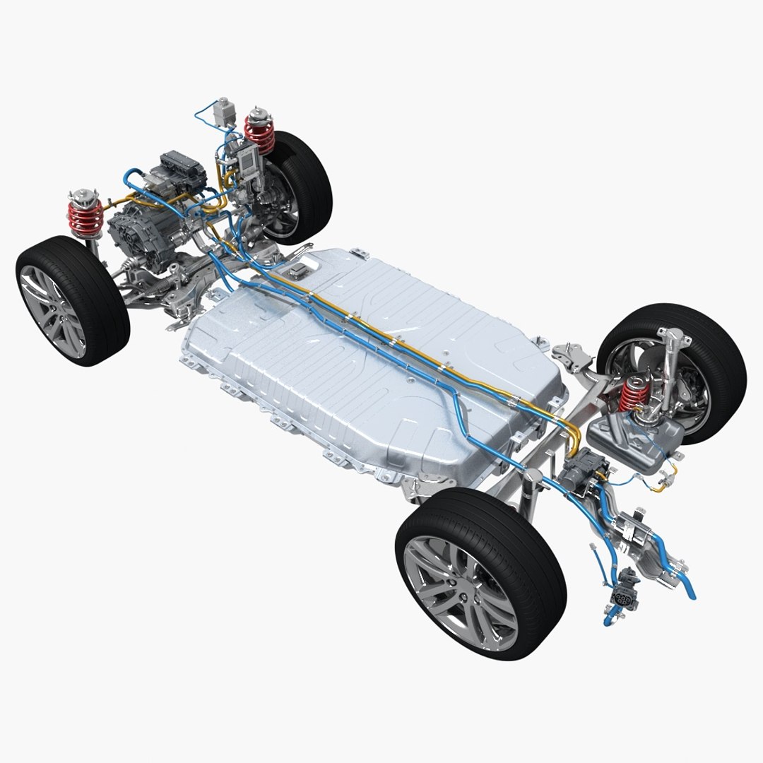 3D chassis electric car - TurboSquid 1649597