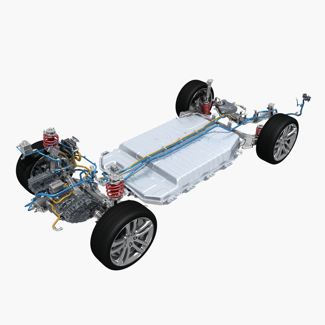 3D chassis electric car - TurboSquid 1649597