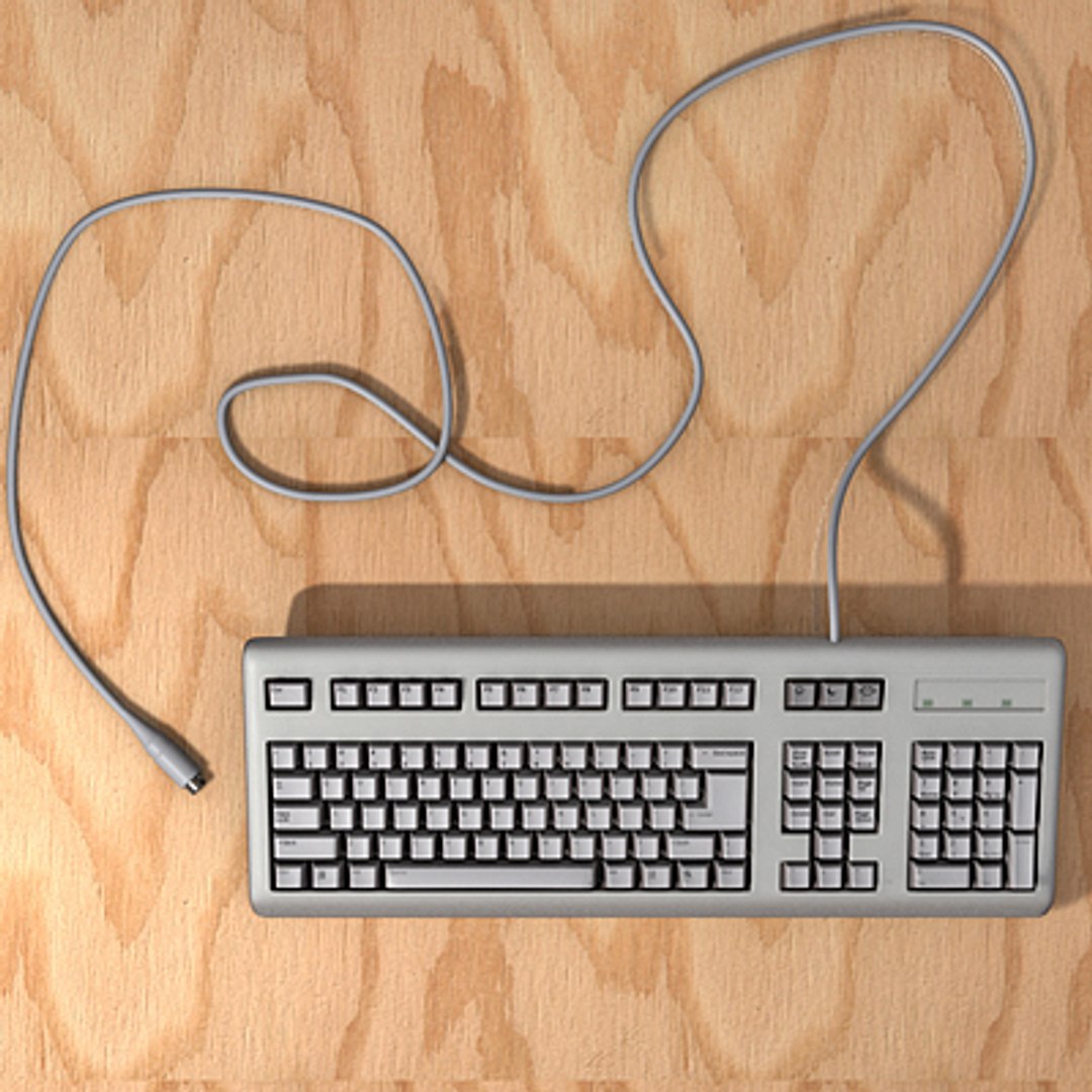 3d model keyboard scanline keys