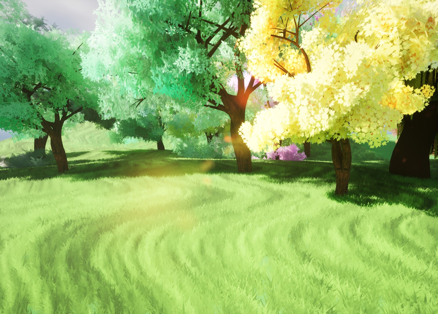 Stylized Peaceful Colorful Forest 3d Model 3D - TurboSquid 2124919