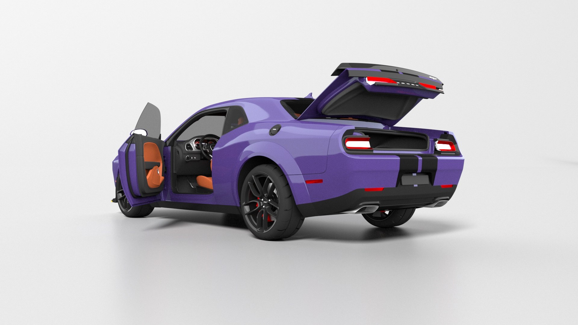 3D Dodge Challenger SRT Hellcat Model - TurboSquid 2318884