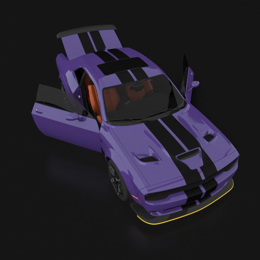 3D Dodge Challenger SRT Hellcat Model - TurboSquid 2318884