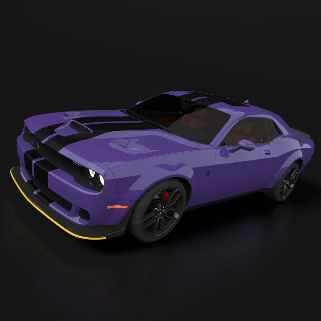 3D Dodge Challenger SRT Hellcat Model - TurboSquid 2318884