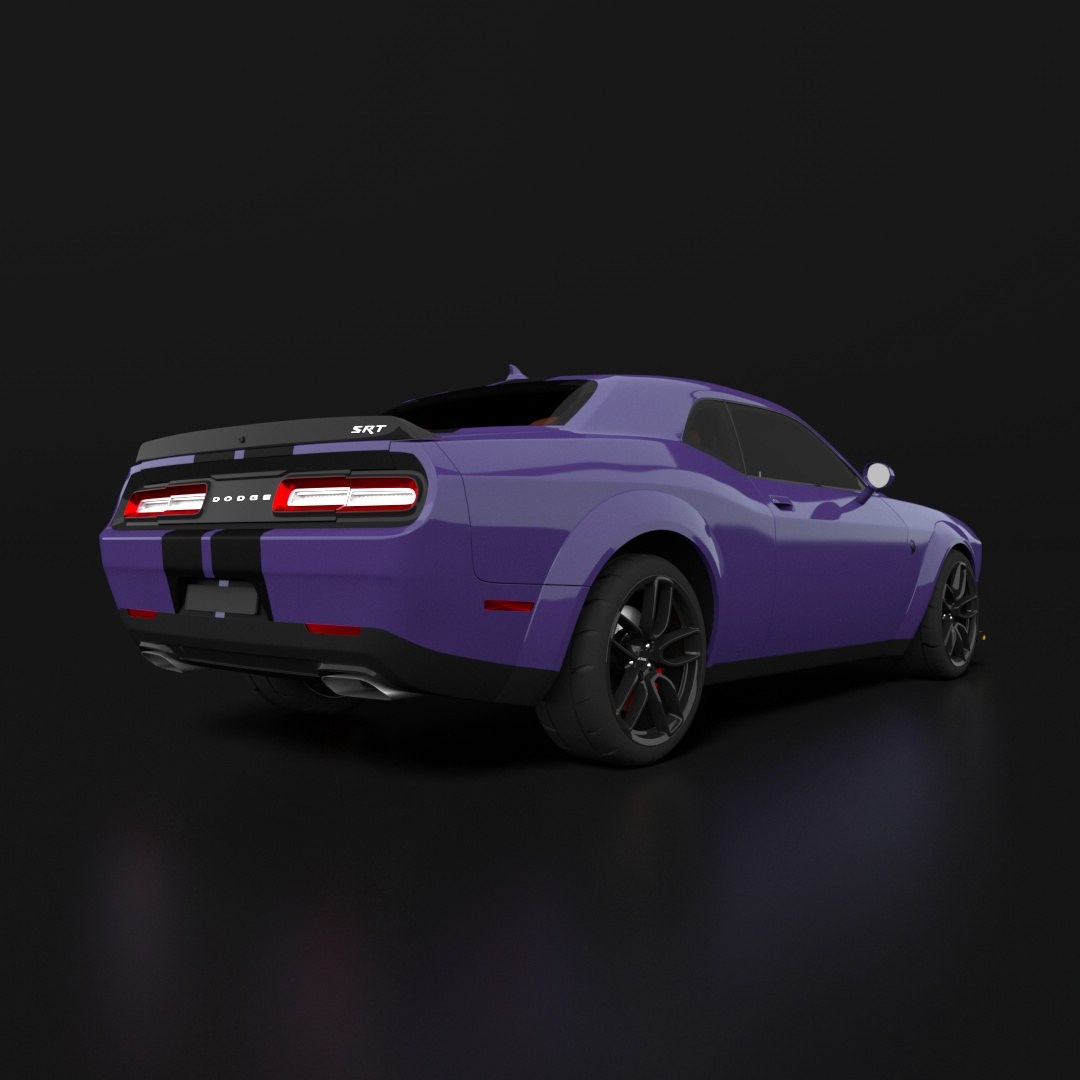 3D Dodge Challenger SRT Hellcat Model - TurboSquid 2318884