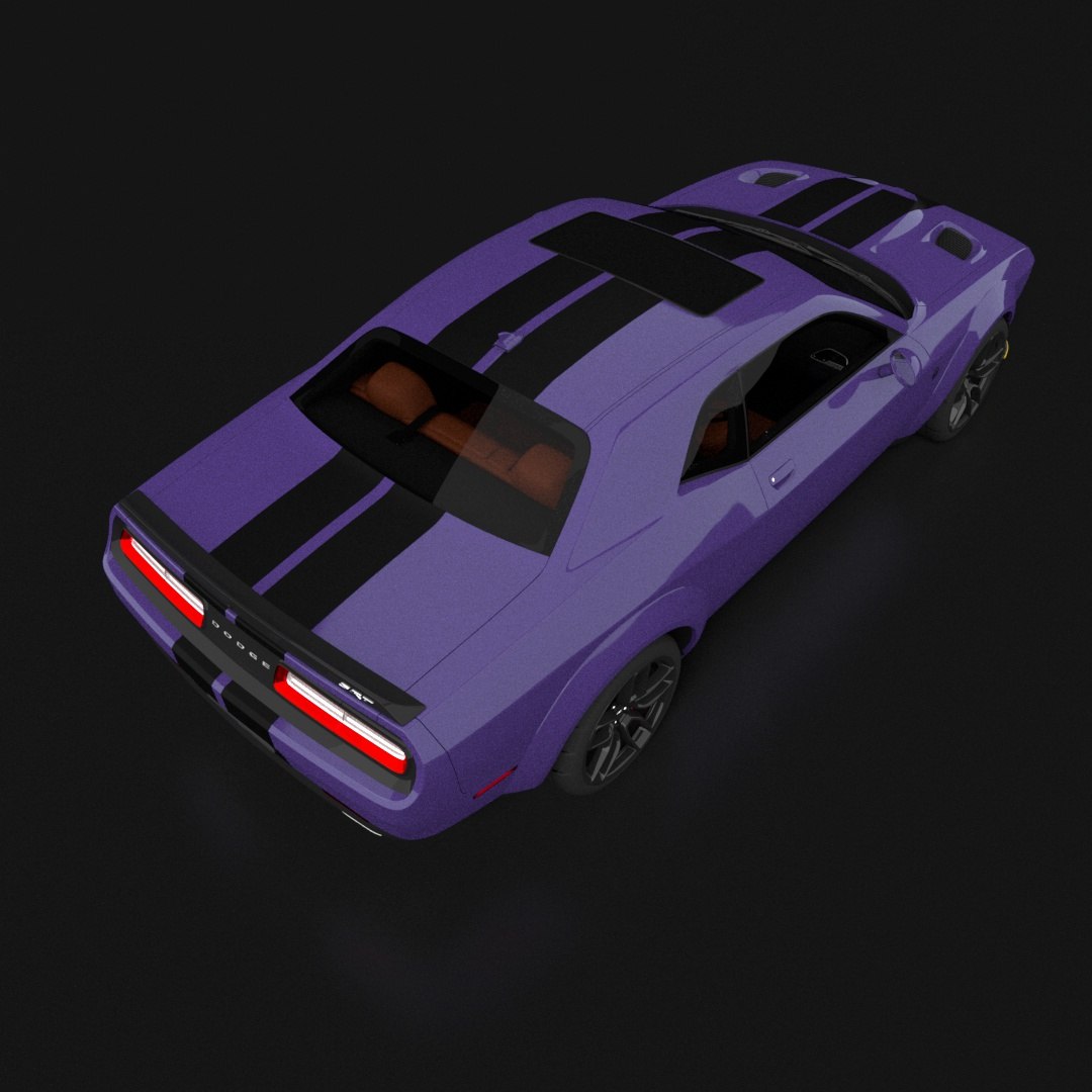 3D Dodge Challenger SRT Hellcat Model - TurboSquid 2318884