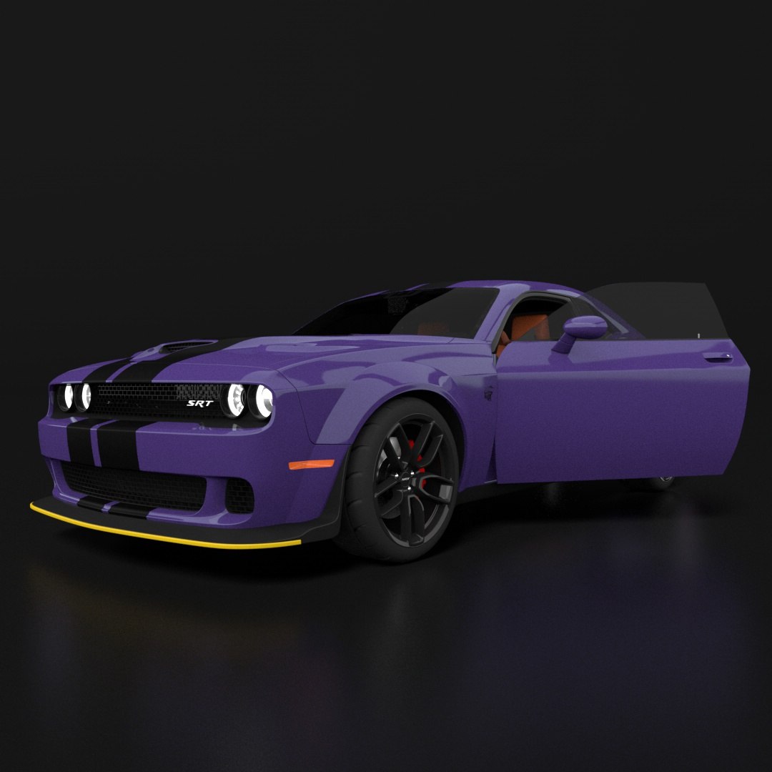 3D Dodge Challenger SRT Hellcat Model - TurboSquid 2318884
