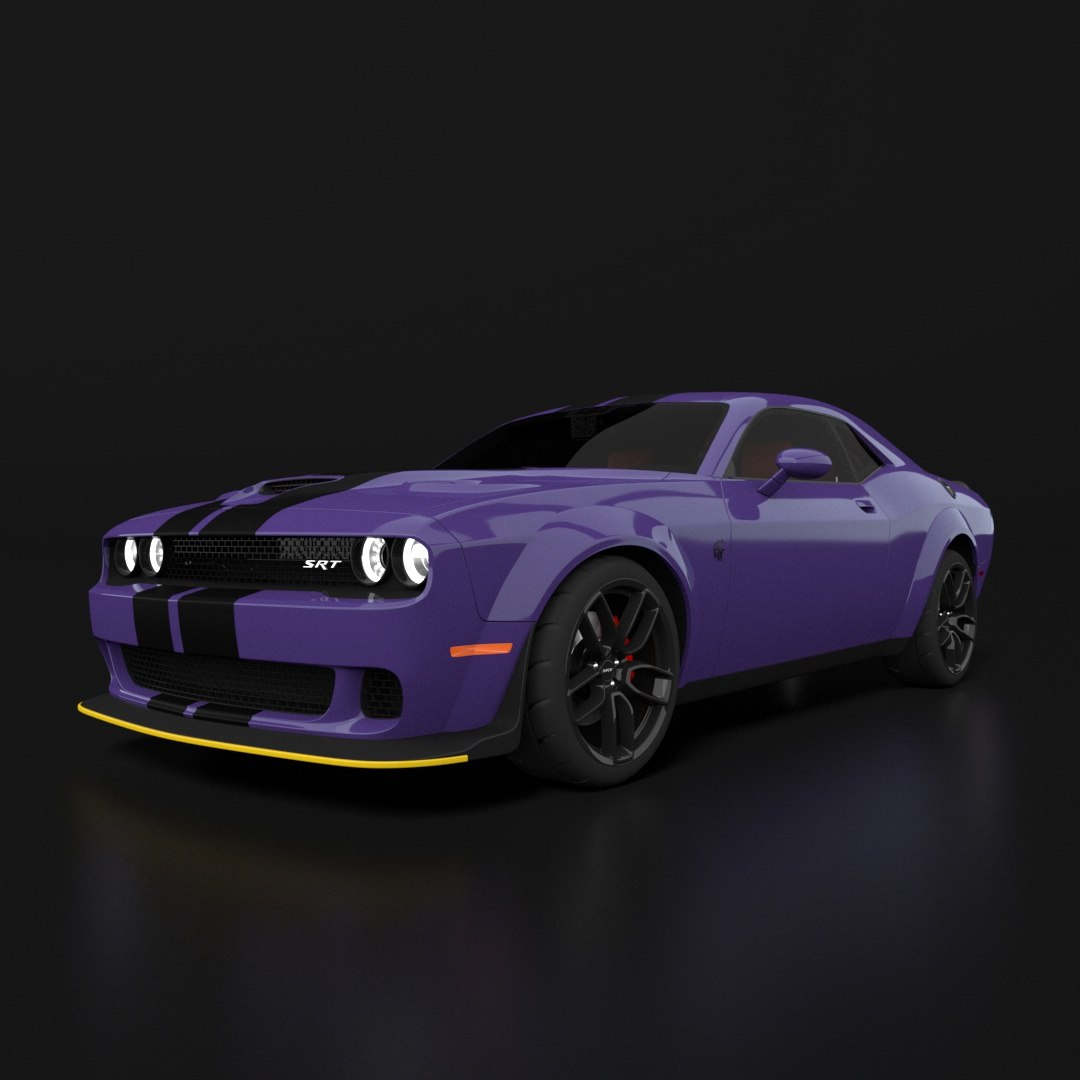 3D Dodge Challenger SRT Hellcat Model - TurboSquid 2318884