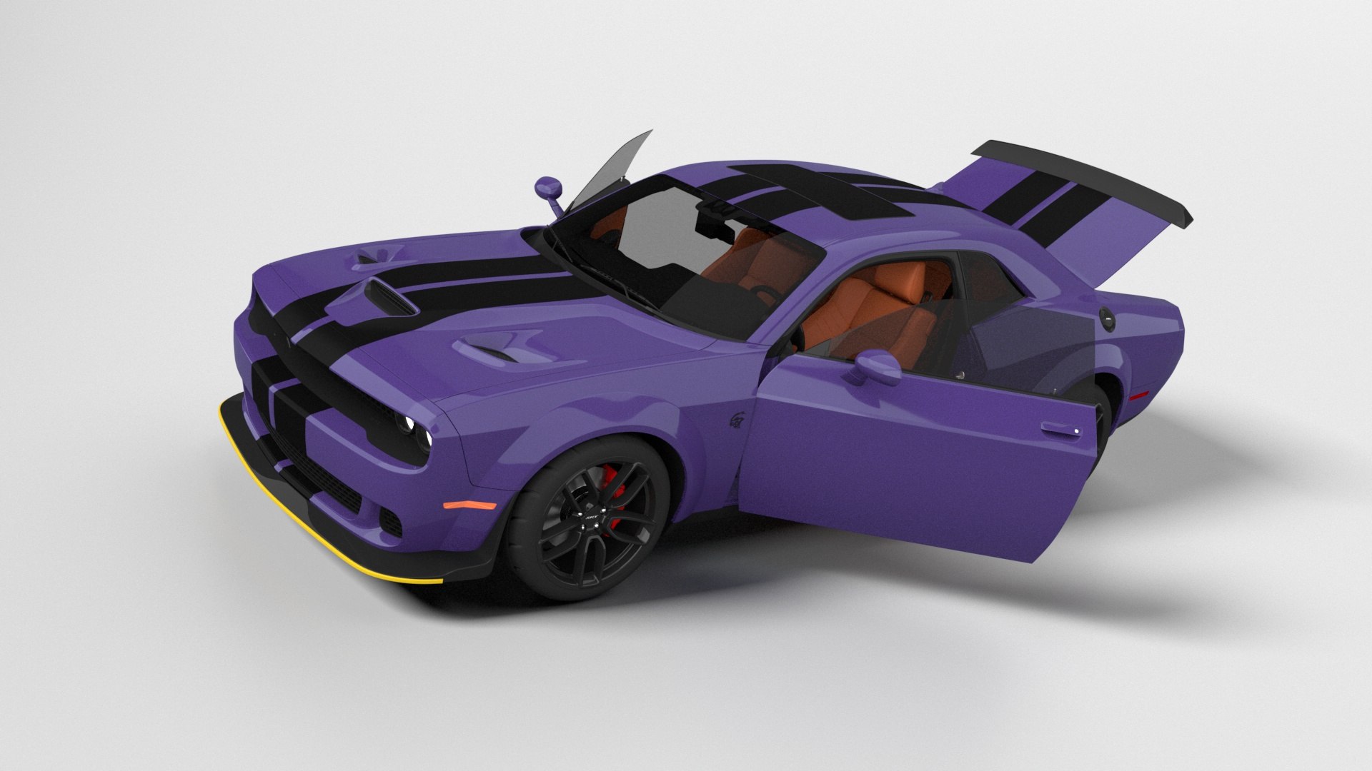 3D Dodge Challenger SRT Hellcat Model - TurboSquid 2318884