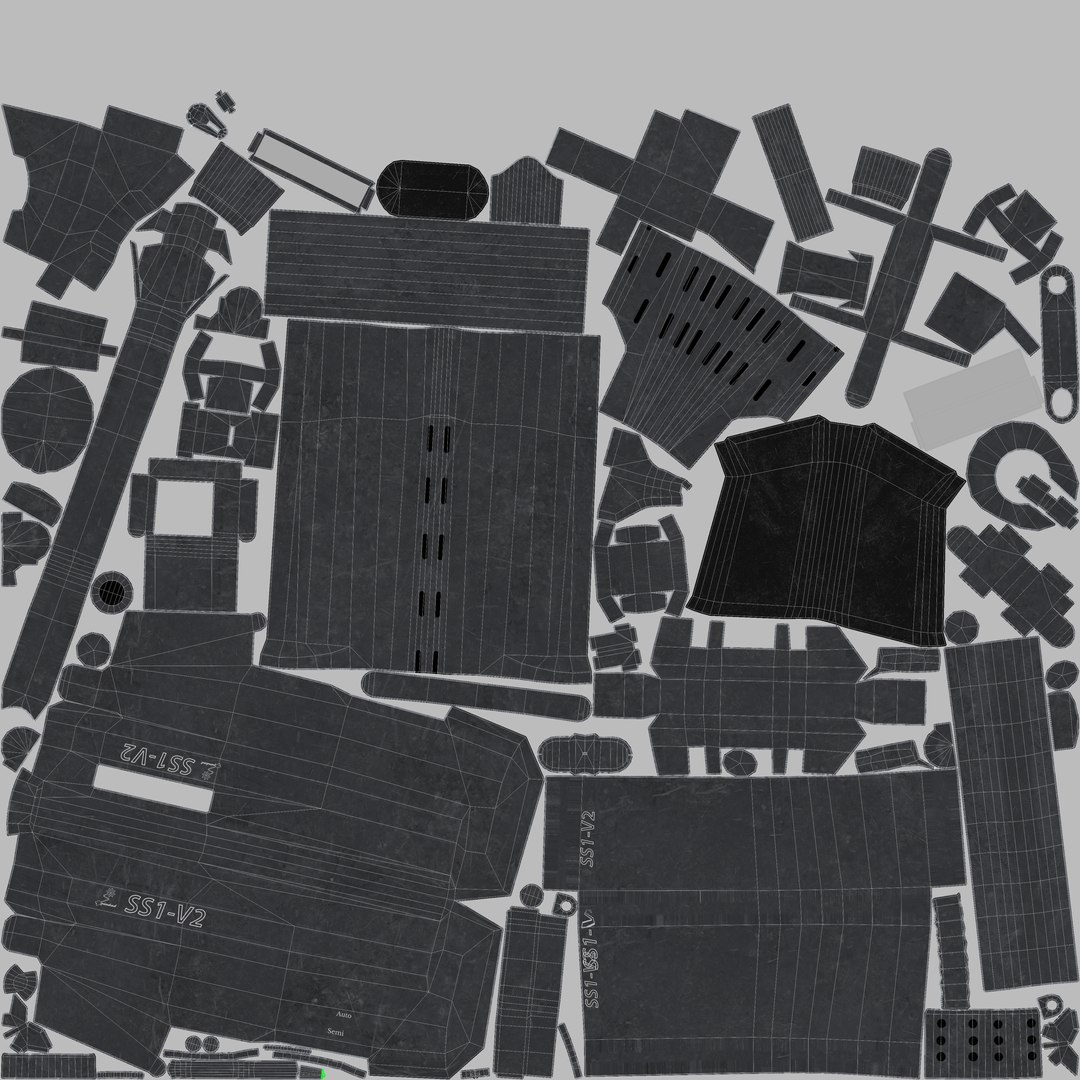 Gun Rifle Weapon 3D Model - TurboSquid 1446848