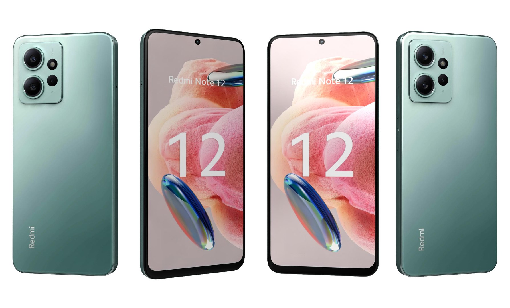 3D Xiaomi Redmi Note 12 4G All Colors model - TurboSquid 2049368