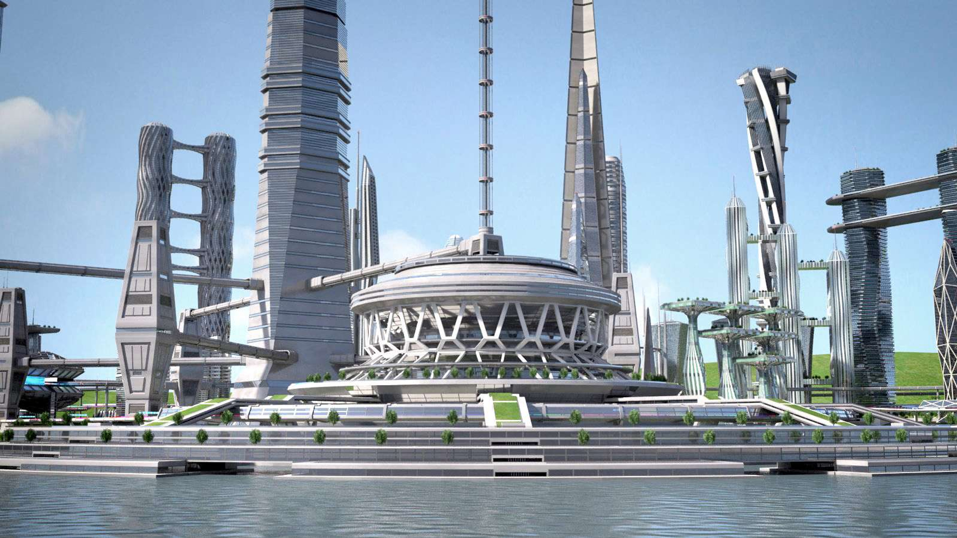 3D future city earth - TurboSquid 1299039