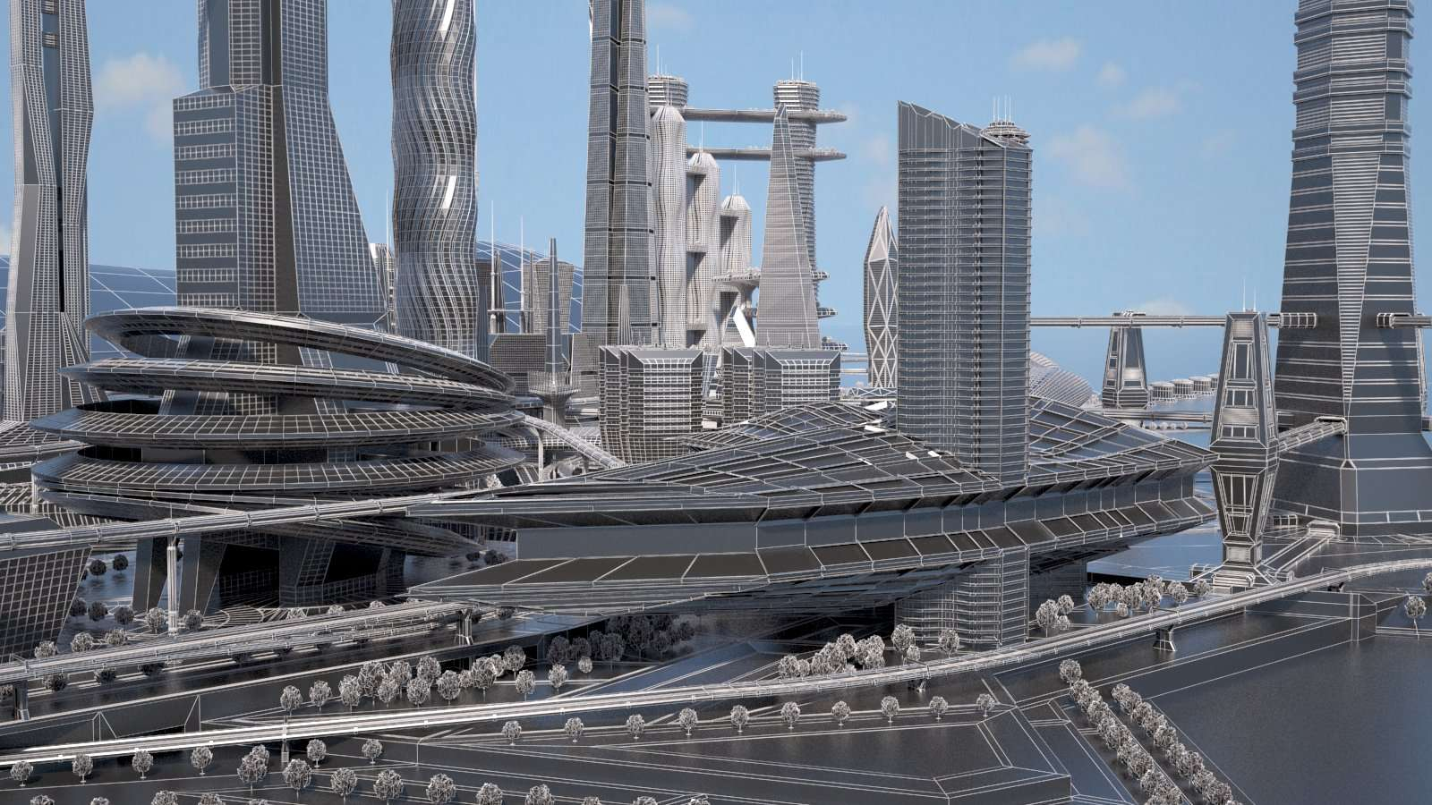 3D future city earth - TurboSquid 1299039