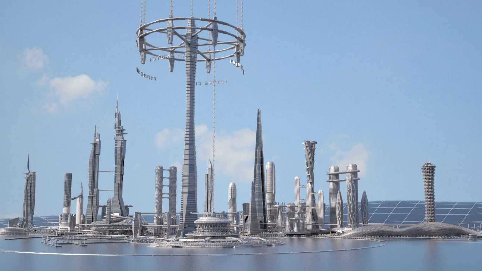 3D future city earth - TurboSquid 1299039
